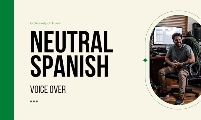Record a professional neutral spanish voiceover by Doubleamusic | Fiverr