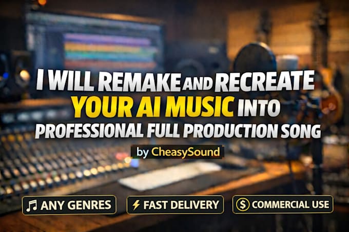 Recreate and remake your ai song into a professional production by ...