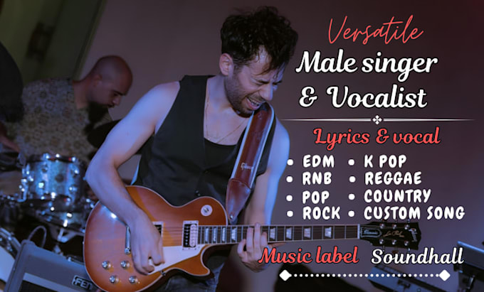Male pop singer edm singer male singer vocalist for custom song rnb pop ...