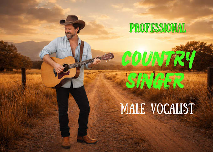 Be your male pop country singer as a male vocalist by James_record ...