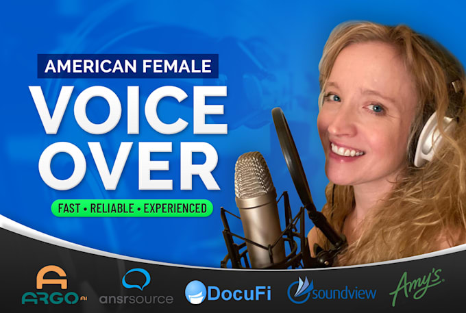 Record a professional american female voice over by Melissaamoser | Fiverr