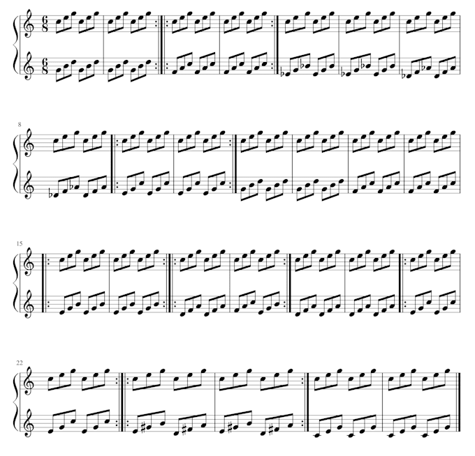 Compose sheet music for your project by Jokukule1 | Fiverr