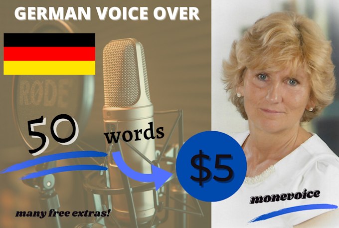 Produce a female german voice over in a charming voice by Monevoice ...
