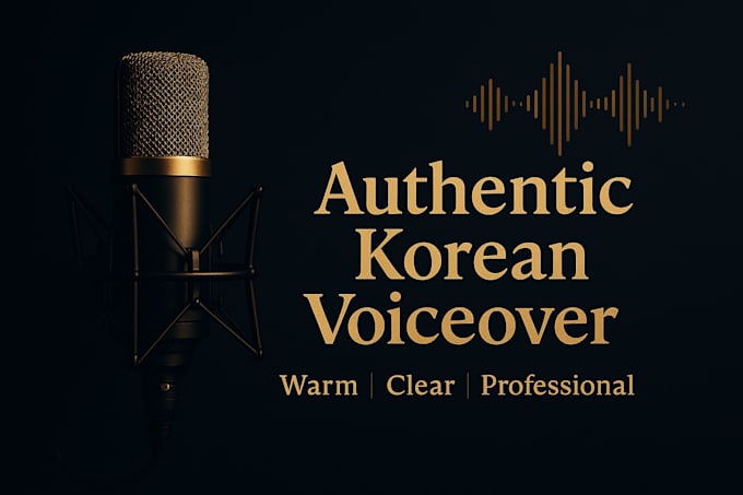 Record a korean voice over with various emotions and tones by Jyoonpark ...