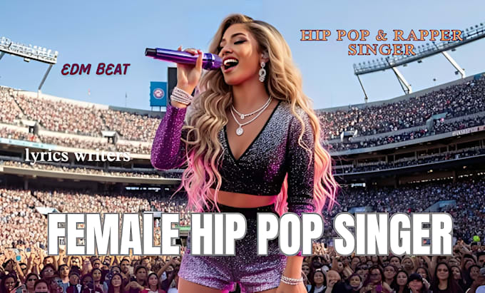 Be your english spanish female rapper singer for pop trap latin rap ...