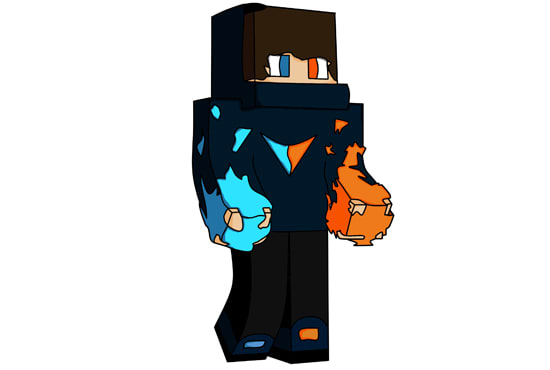Do a minecraft cartoon of your skin by Muzzledroom