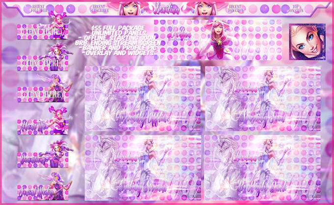 currently offline screen chibi panels brb screen 3 screens and 6 panels ...