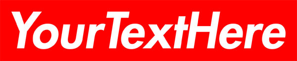 Create 3 supreme box logo with your choice of text by George678490