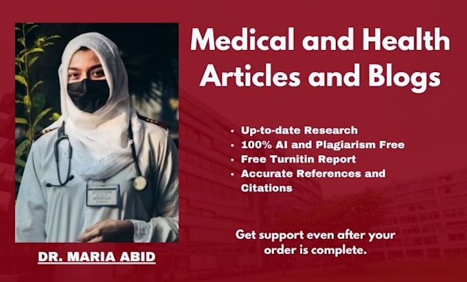 Dr. Maria Abid | Profile | Fiverr