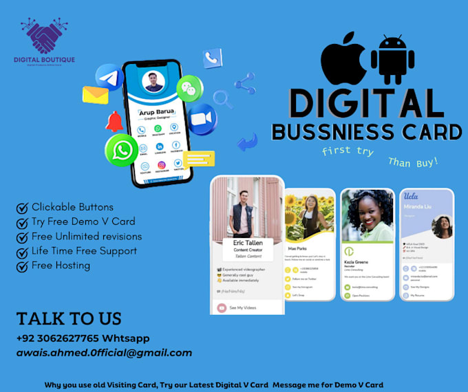 12 Best digital visiting card designers for hire in May 2024