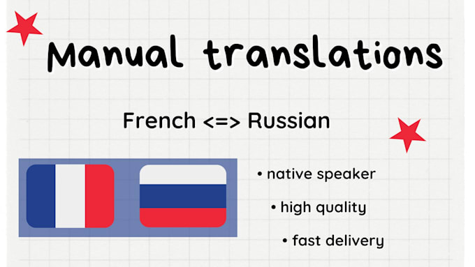 12 Best freelance french to russian translators for hire in June 2024