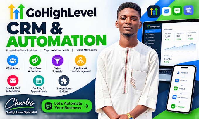 Charles - CRM Automation Specialist, GoHighLevel Expert | Profile | Fiverr