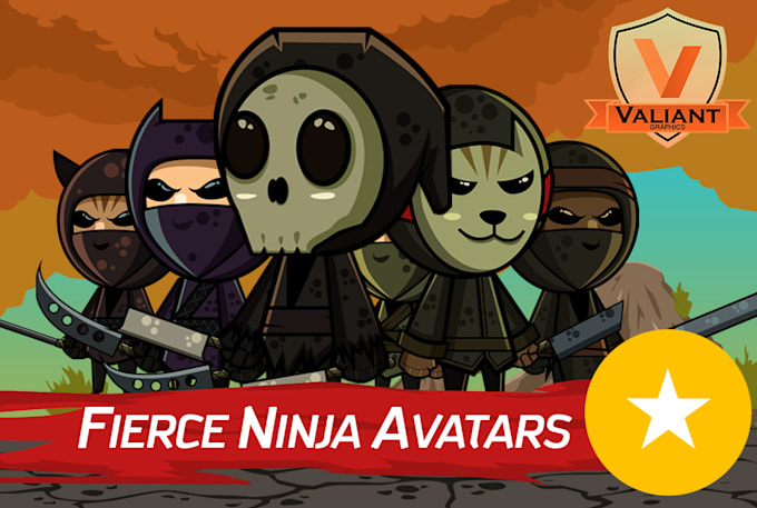 Create your own kickass ninja avatar by Valiantgraphics