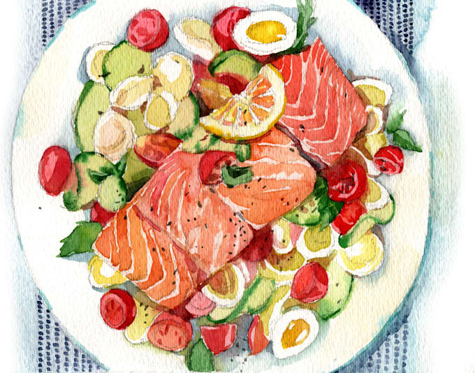 Draw a delicious food illustration by Heavensunshine