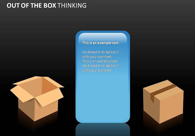 Send you an out of the box thinking themed presentation template by Greenr