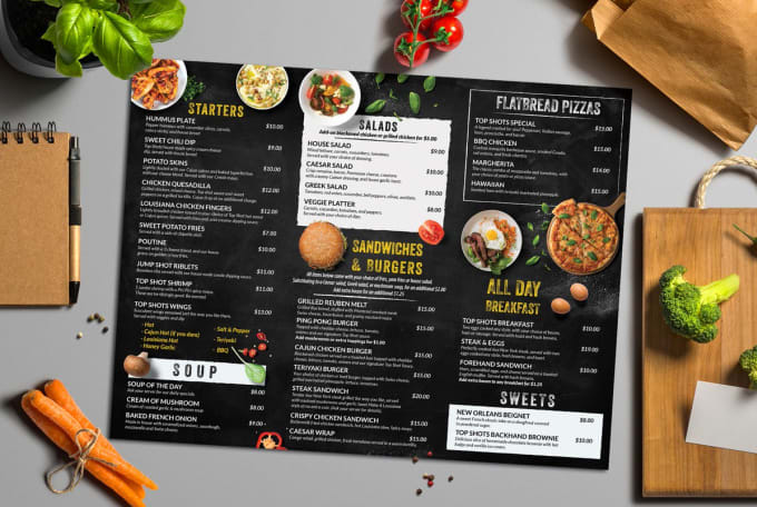 12 Best freelance menu designers for hire in March 2025