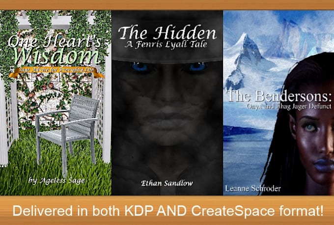 Create two professional book covers by Fayefayedesigns