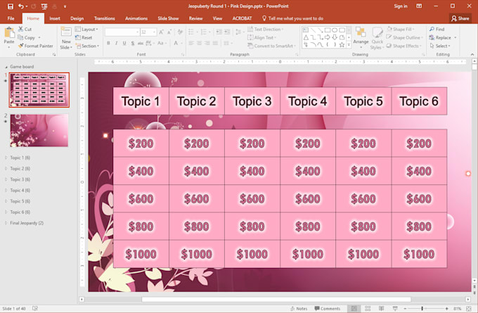 Send you awesome jeopardy powerpoint game templates by Dashgr