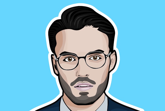 Drawing & Illustration Digital Faceless Portrait Photo to Cartoon ...