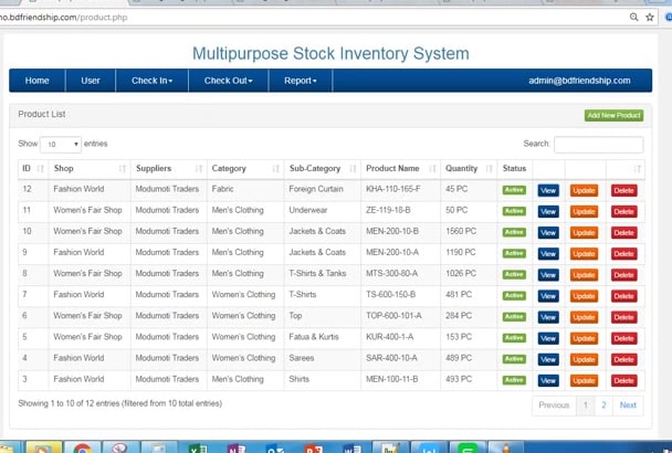 Create Stock Inventory System By Php By Imranhosen87