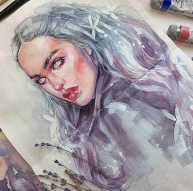 Draw top notch portrait in watercolor for you by Liubov_rudenko | Fiverr