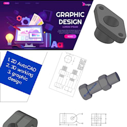 Draw your drawing, map in autocad 2d,3d make logo in 20hours by ...