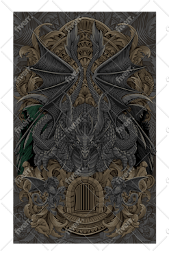 Draw a detailed dark art illustration with engraving style by Tonymidi