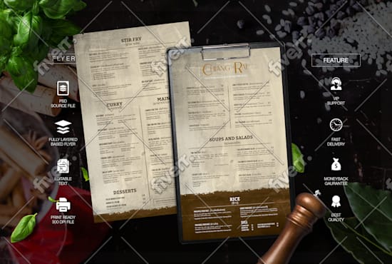 Do modern restaurant menu design by Suprovat10