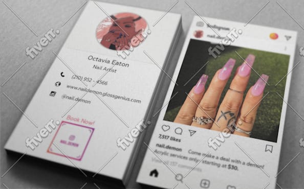 Turn your instagram into a business card by S_hammad