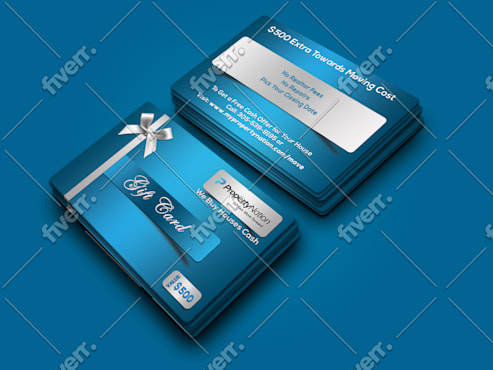 Design loyalty card, christmas gift card, gift certificate by Riyadbiswas