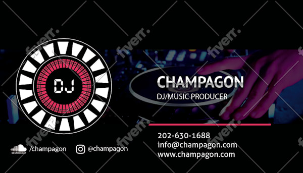 Design your dj business card by Graphictool