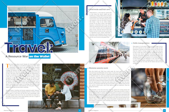 Design professional magazine layout or article by Abdheshkjha
