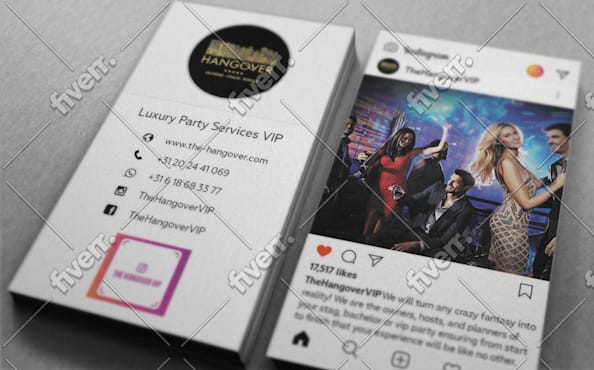 Turn your instagram into a business card by S_hammad