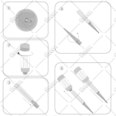 Illustrate instruction manual,step by step for your product by Mutomick
