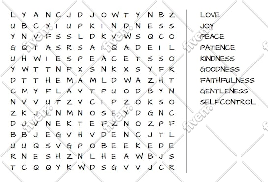 Create a personalized word search puzzle by Matanarie
