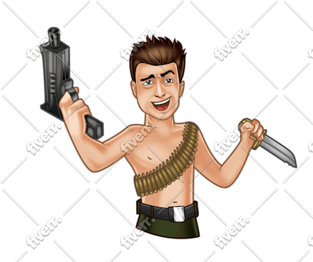 Illustrate a premium zombie cartoon by Avoltha