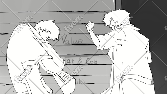 Create professional 2d sakuga animation in anime style by ...