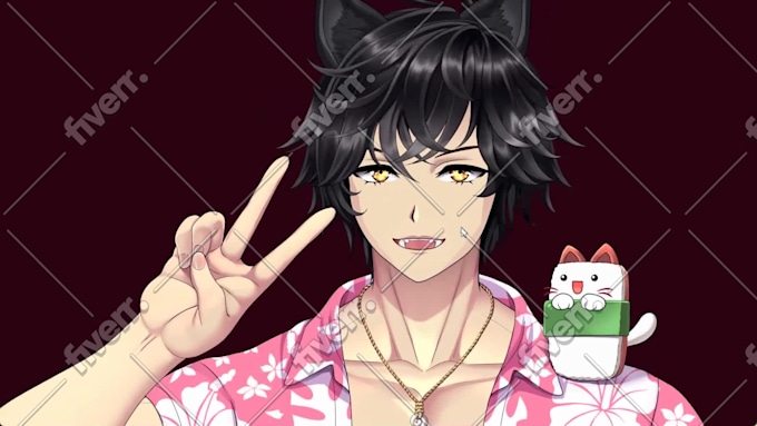 Design and rig professional live2d vtuber model by Nikhilsapra | Fiverr