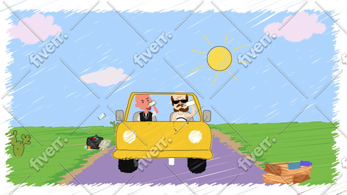 Create a unique crayon style 2d animation by Bondesain | Fiverr