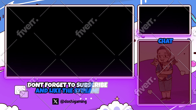 Create your dope custom animated kick overlay, twitch overlay or fb ...