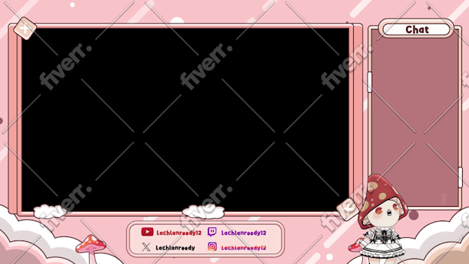 Design animated chatting, starting soon and brb screen for kick, vtuber ...