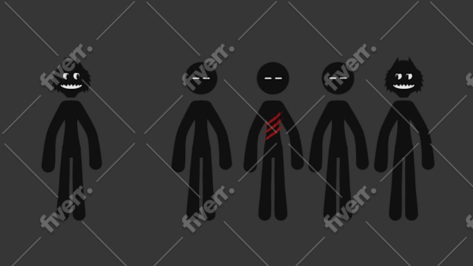 Create custom stickman or 2d character animation by Dmaestral | Fiverr