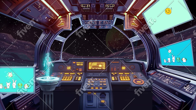 Create animated background for live stream by Catbg_art | Fiverr