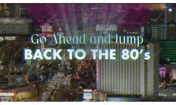 Create a retro, vhs style intro from the 80s by Zakarii | Fiverr