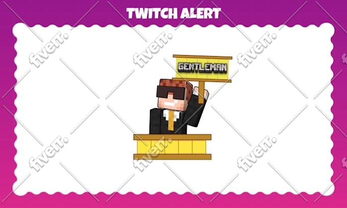 Create custom animated twitch alerts by Gangnamcreative | Fiverr