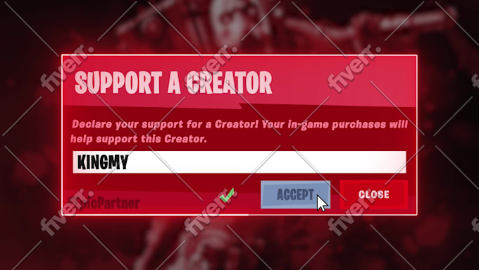 Create the best fortnite support creator code animation by Jeezdesign ...