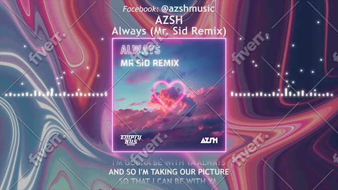 Make lyric visualizer for your song by Pasdavid | Fiverr