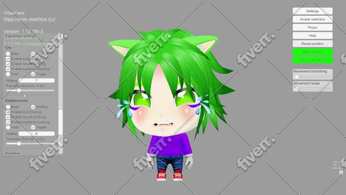 Create cute vroid commission design or chibi 3d model rigging for ...