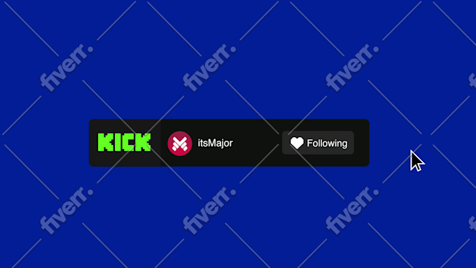 Create a kick streaming follow and subscribe overlay by Hussamaladdin ...