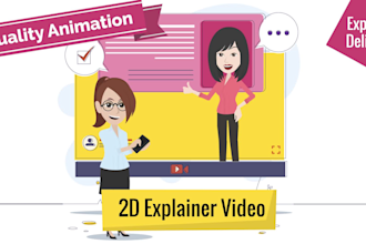 2D Animated Explainer video services | Fiverr